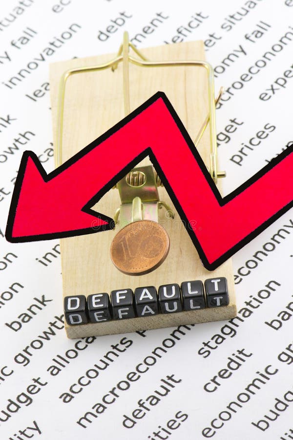 The default of the economy stock image. Image of currency - 79545395