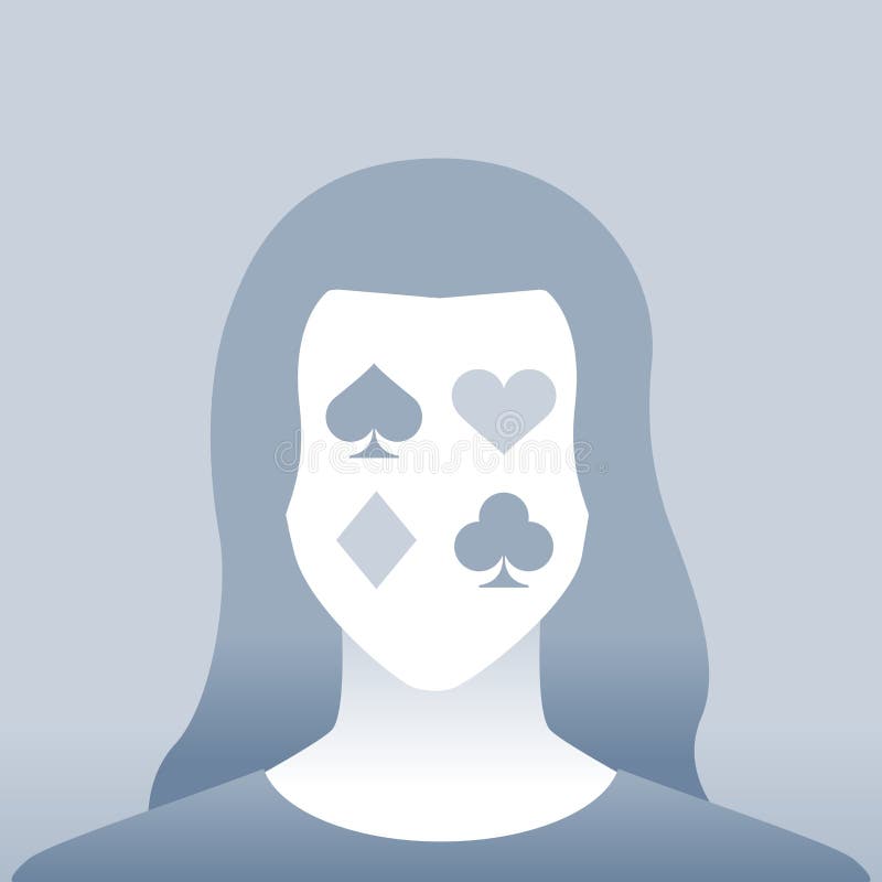 Female Default Avatar Profile Icon. Woman Face Silhouette Person ...