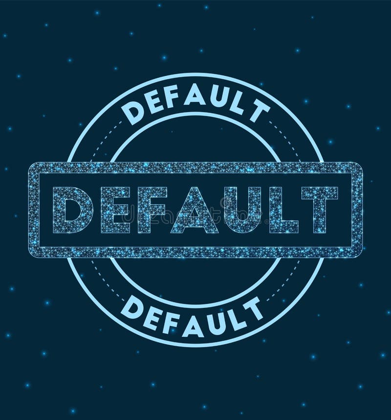 Default. Glowing Round Badge Stock Vector - Illustration of digital ...