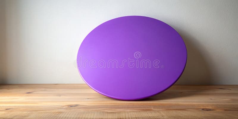 Default a Purple Circular Object is Placed on a Table Generative by AI ...