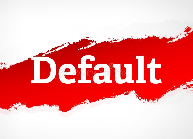 Default Red Brush Abstract Background Illustration Stock Illustration ...
