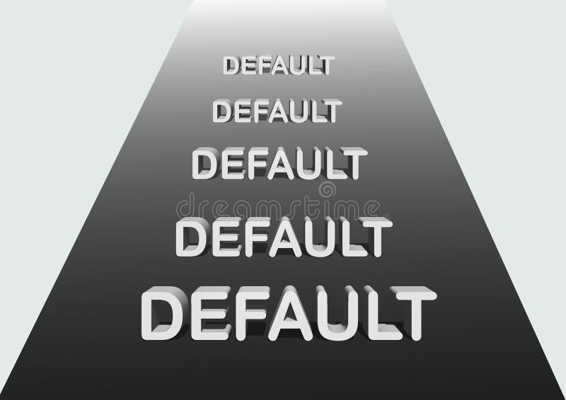 Default Word on Black . Business and Default Concept Stock Image ...