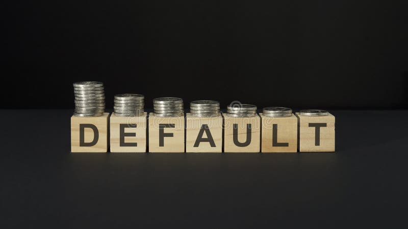 Default Word on Black . Business and Default Concept Stock Image ...