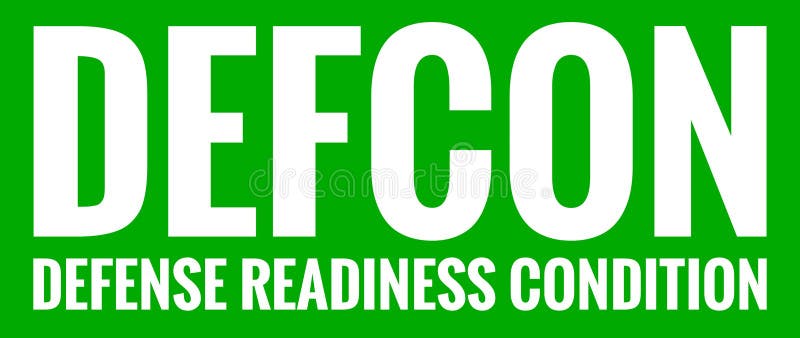 DEFCON Levels Abstract Background Illustration. Nuclear War Stock ...