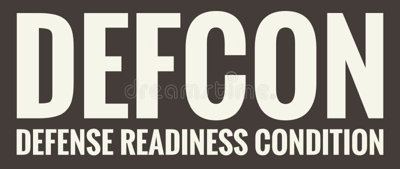 DEFCON Levels Abstract Background Illustration. Nuclear War Stock ...