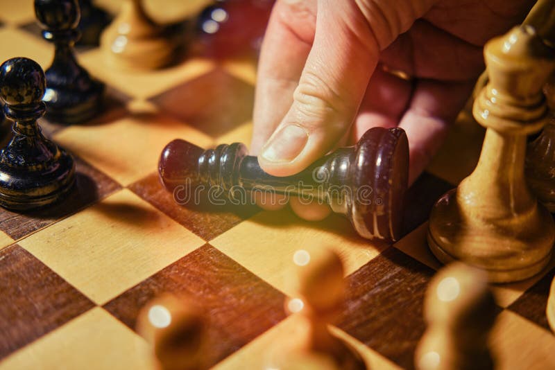 The Defeat in the Chess Game of the Player Who Put the Black King on ...
