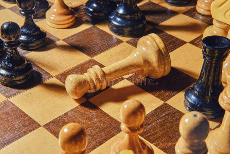 The Defeat in the Chess Game of the Player Who Put the White King on ...