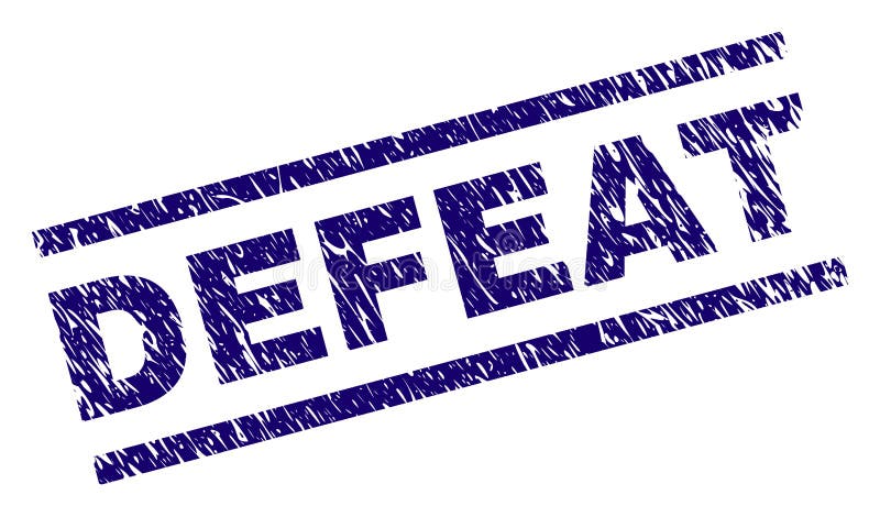 Print Defeat Stamp On White Stock Vector - Illustration of opposites ...