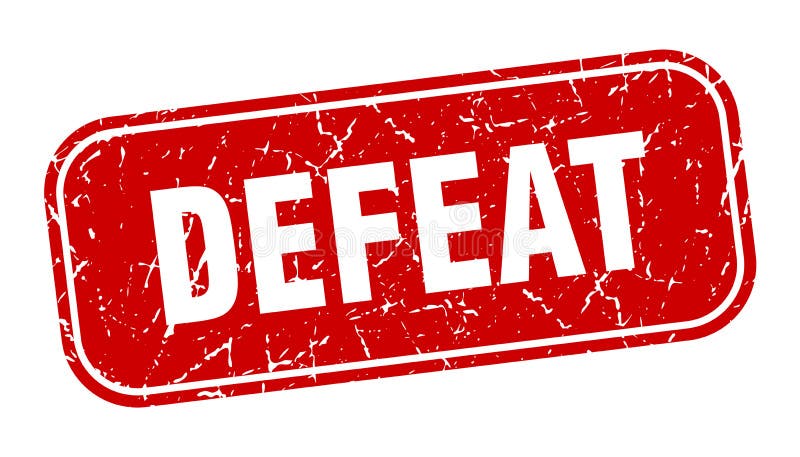 Defeat Stamp. Defeat Square Grungy Isolated Sign Stock Vector ...