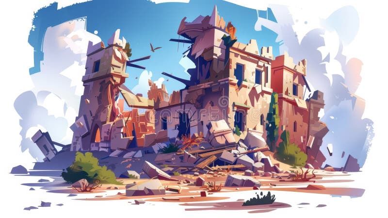 Defeated Building, Damaged Structure, Consequences of a Disaster ...