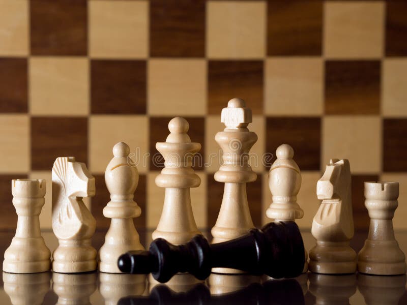 Defeated chess king stock photo. Image of chess, game - 28056434
