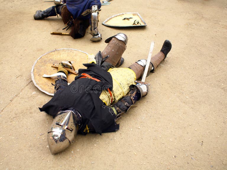 Defeated knight stock image. Image of duel, armed, bravery - 6035865
