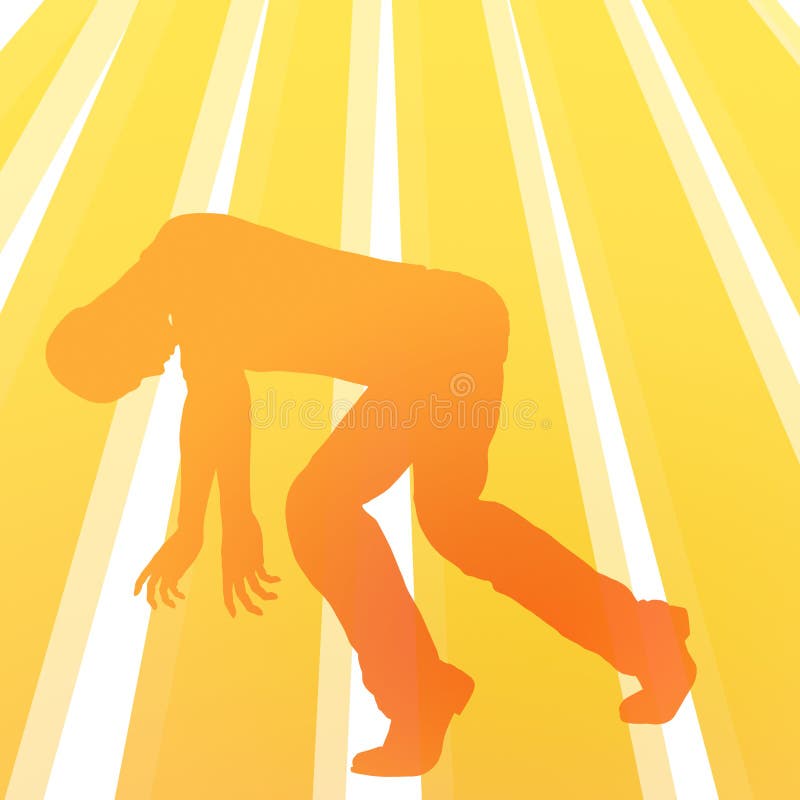 Defeated man stock illustration. Illustration of loss - 16668044