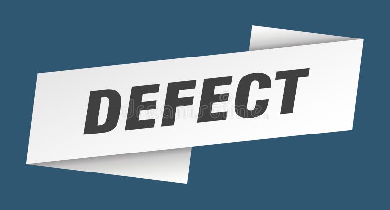 Defect Banner. Defect Ribbon Label Sign Set Stock Vector - Illustration ...
