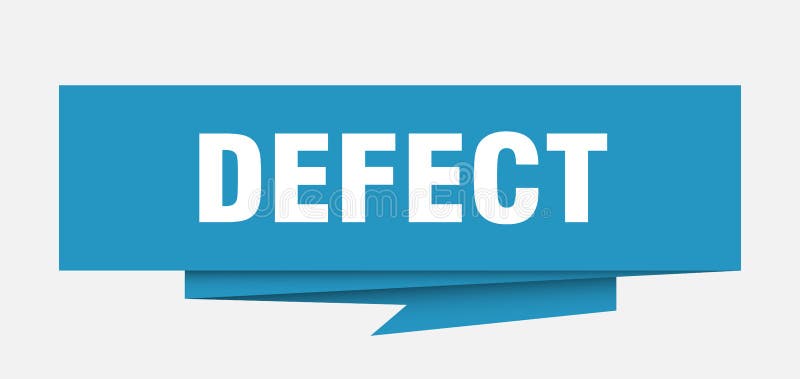 Defect stock vector. Illustration of sticker, template - 124321164