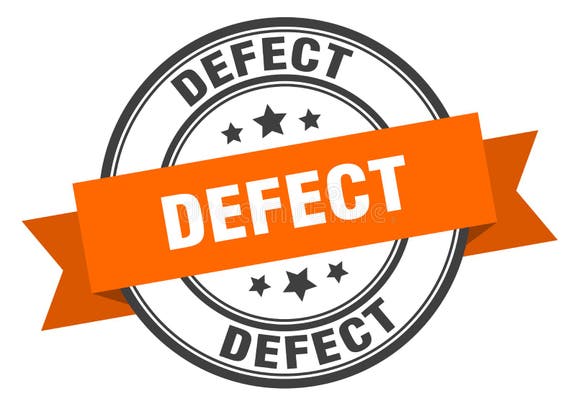 Defect Label. Defect Round Band Sign Stock Vector - Illustration of ...