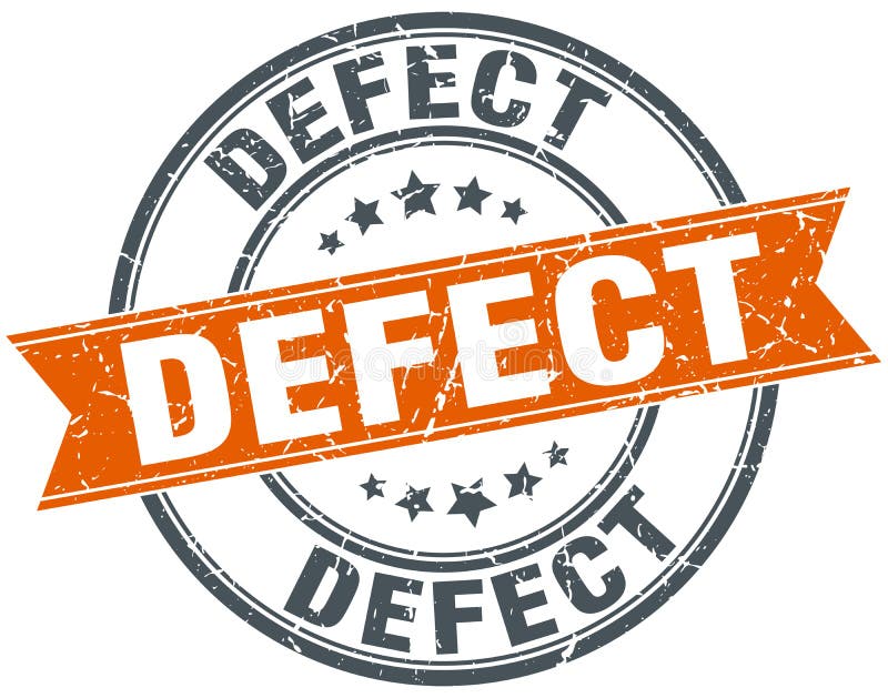 Defect Round Isolated Badge Stock Vector - Illustration of sticker ...