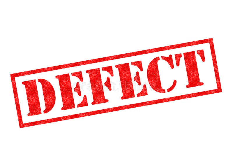 DEFECTIVE Rubber Stamp stock illustration. Illustration of incomplete ...