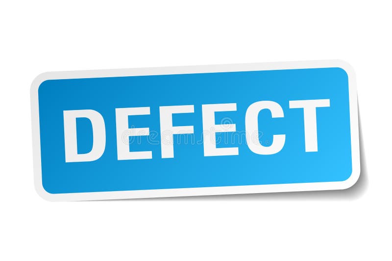 Defect Sticker. Defect Square Sign. Defect Stock Vector - Illustration ...