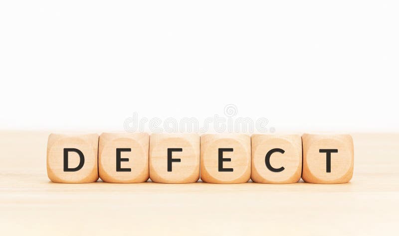 Defect Word on Wooden Blocks Stock Image - Image of shape, wood: 273229149