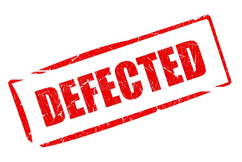 DEFECTIVE Rubber Stamp stock illustration. Illustration of illustrative ...