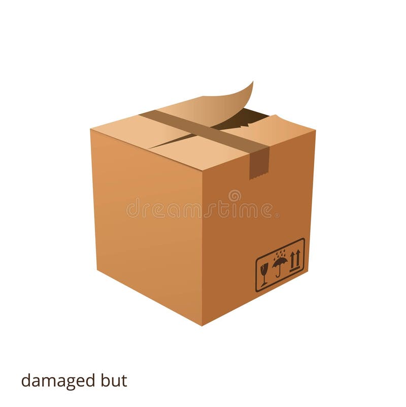 Defective Box. Car Vector Icon Set Stock Illustration - Illustration of ...