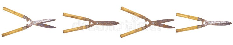 Lawn scissors stock image. Image of metal, yellow, grass - 11210883