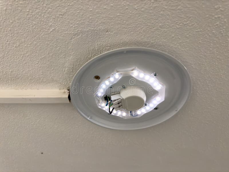 Defective LED Lamp in a House Stock Image - Image of concept ...