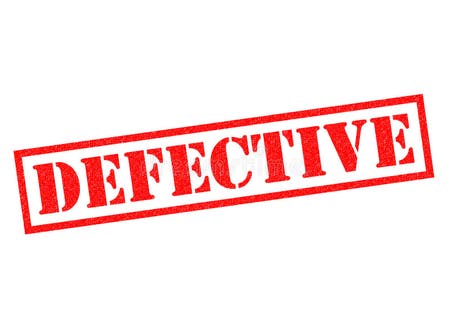 DEFECTIVE Rubber Stamp stock illustration. Illustration of incomplete ...