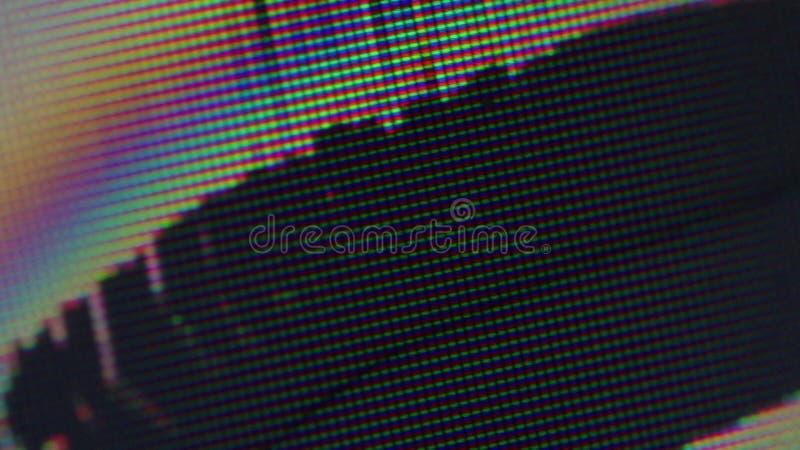 Defective Screen Glitch Grid Defocused Distortion Stock Footage - Video ...