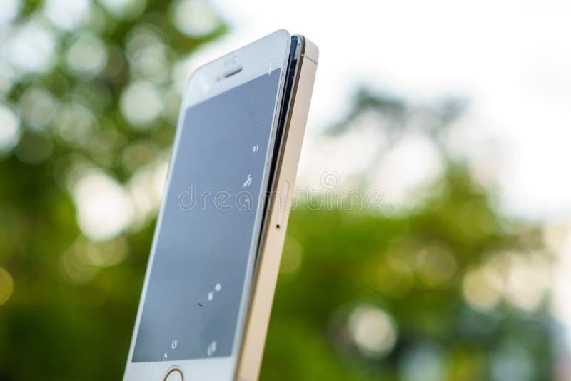 Defective smartphone. stock photo. Image of defective - 55107862