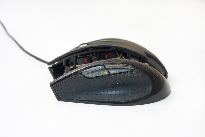 Unterbrochene Computer-Maus Stockbild - Bild von getrennt ...