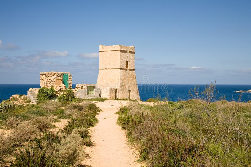 Defence tower, Malta stock photo. Image of tower, european - 25263086