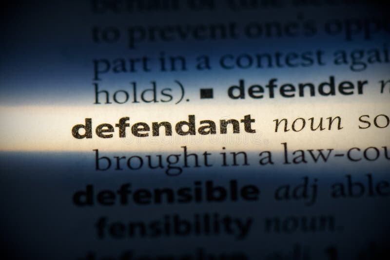 Dictionary Word - Defendant Stock Image - Image of sylables, typed: 5354963