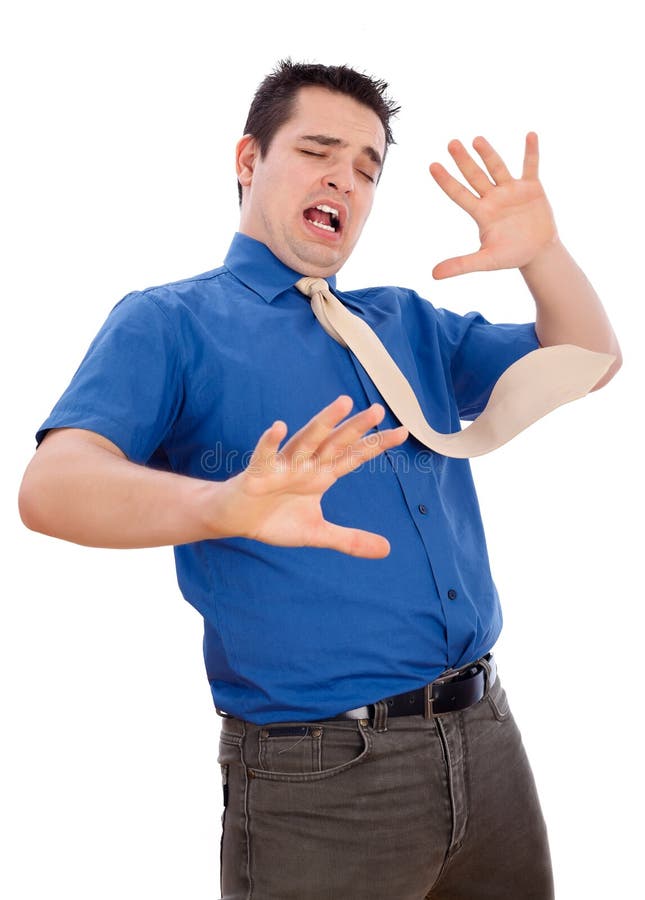 No! - flying tie stock image. Image of face, annoying - 30248279