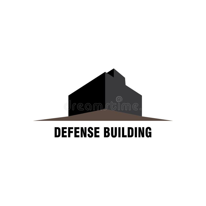 Defense Building Logo Simple Design Template Vector Illustration Stock ...