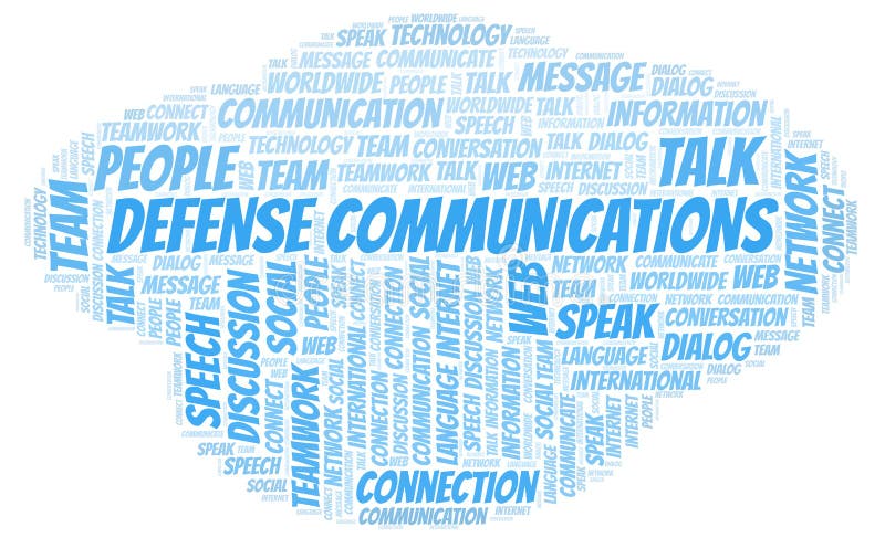 Defense Communications Word Cloud. Stock Illustration - Illustration of ...