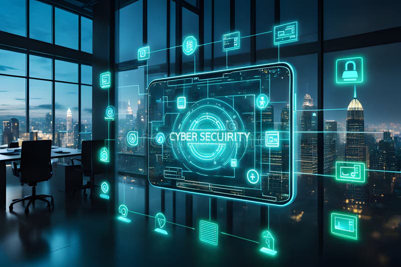 Defense Mode Uses Hologram Technology Stock Image - Image of adult ...