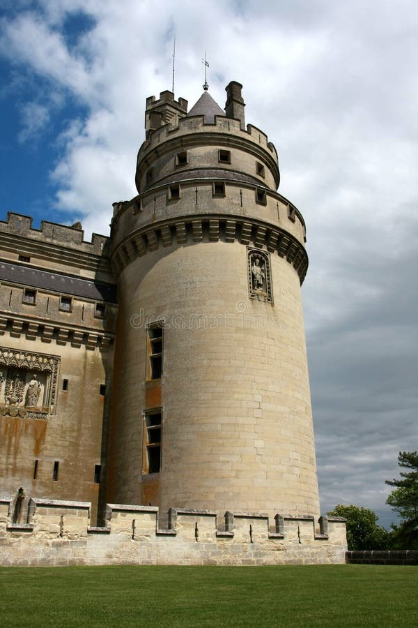 Defense Tower Inside the Shield Stock Photo - Image of detail, lleida ...