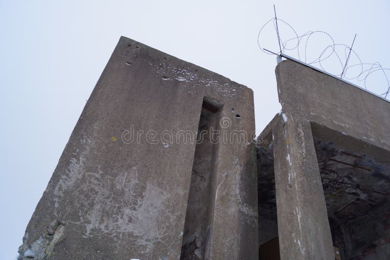 The Defensive Structure of the Last Century Was Stock Photo - Image of ...