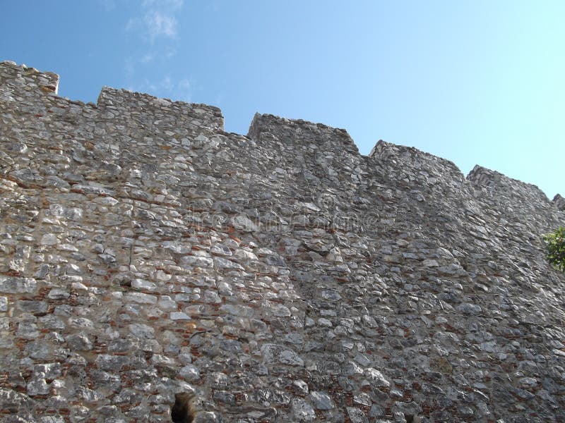 High castle wall stock image. Image of culture, raised - 111561867