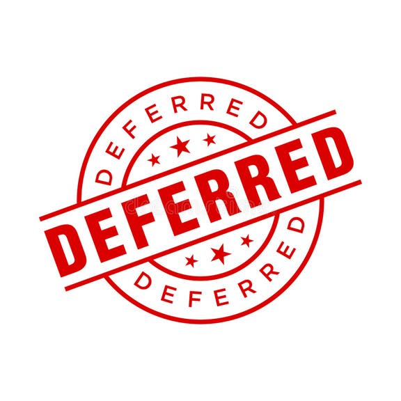 Deferred Letter Rubber Stamp Template Design Stock Vector ...