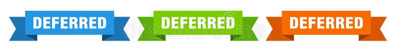 Deferred Banner Stock Illustrations – 221 Deferred Banner Stock ...