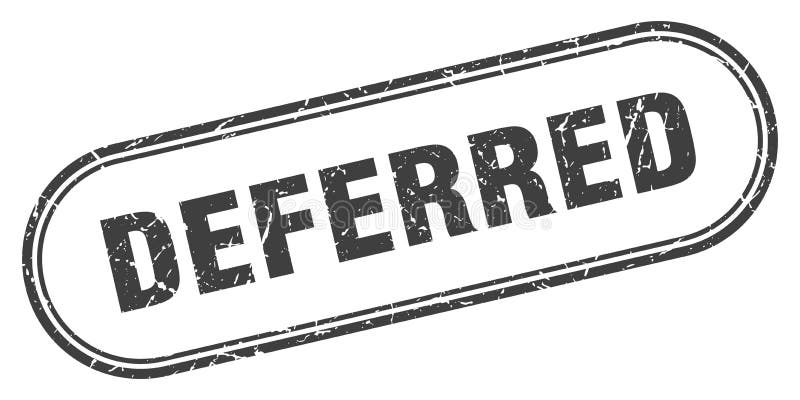 Deferred stamp stock vector. Illustration of seal, square - 197717954