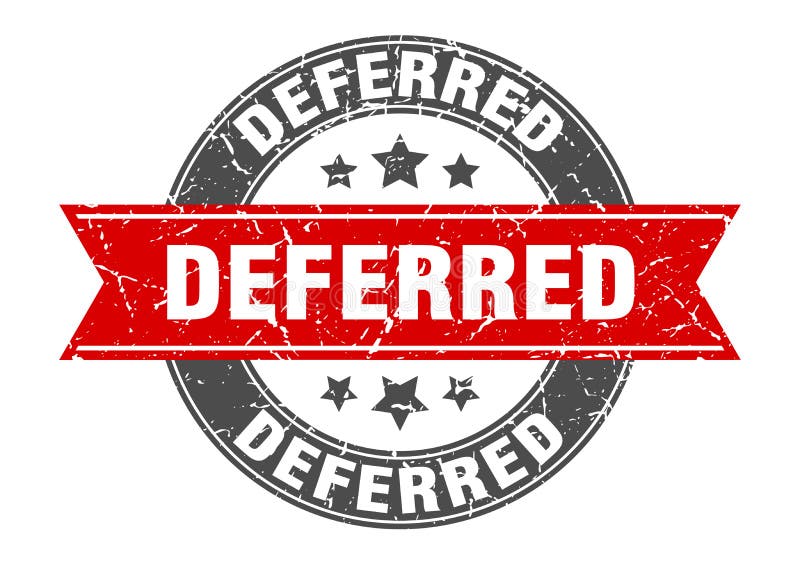 Deferred stamp stock vector. Illustration of button - 136943856