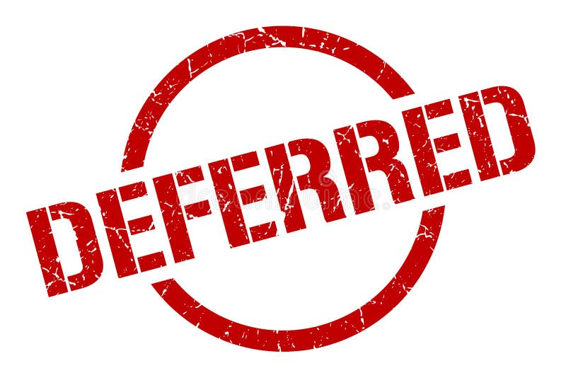 Deferred stamp stock vector. Illustration of button - 136943856