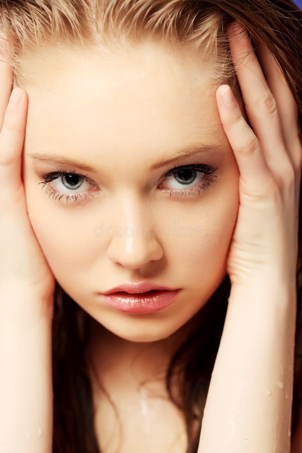 Defiant look stock photo. Image of attractive, cosmetics - 12592972