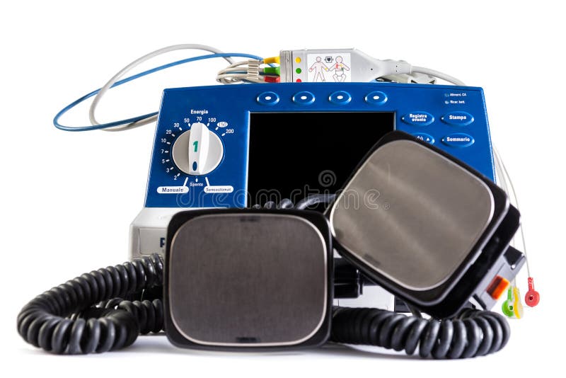 Defibrillator-Gerät stockfoto. Bild von herz, defibrillator - 32318378