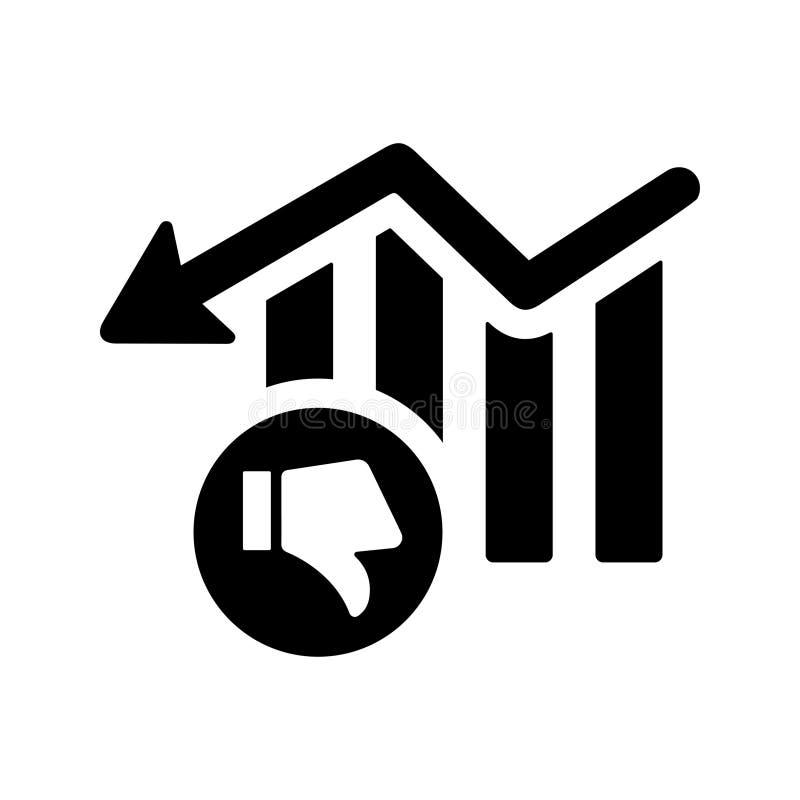 Deficit, loss icon stock illustration. Illustration of discount - 273344036