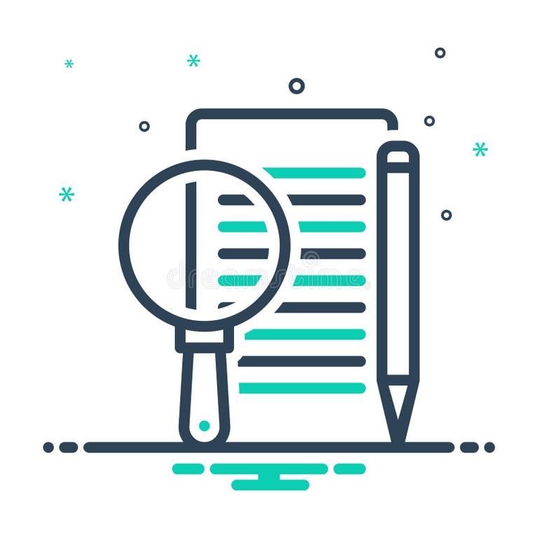 Mix Icon for Define, Elucidate and Interpret Stock Vector ...